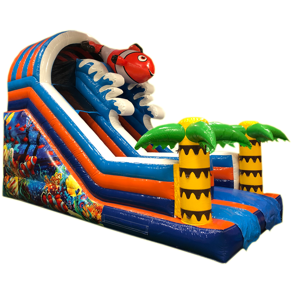 Toboggan Poisson Château Gonflable – Boing Gonflables